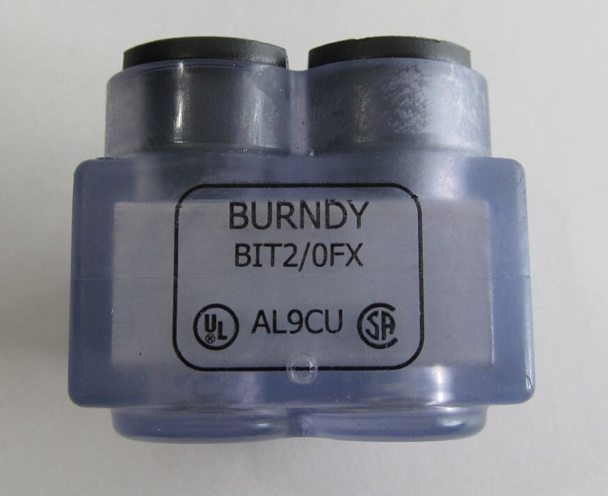BURNDY BIT2/0FX AL9CU MULTITAP INSULATED WIRE CONNECTOR 2/0-14 2C, TAP ...