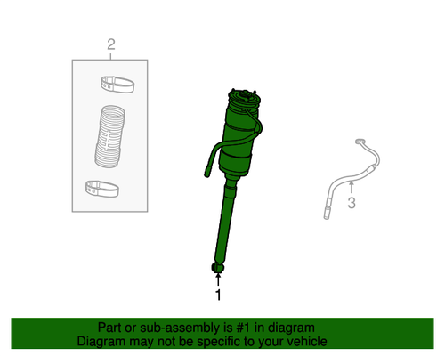 Rear Right ABC Shock Absorber for Mercedes W221 S-Class 2213209013 ...