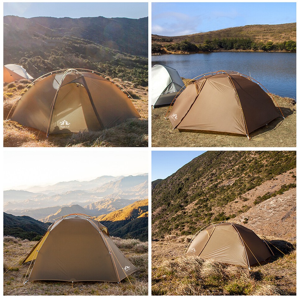 2 Person Camping Tent Hiking Canopy Backpack Tents Waterproof Aluminium ...