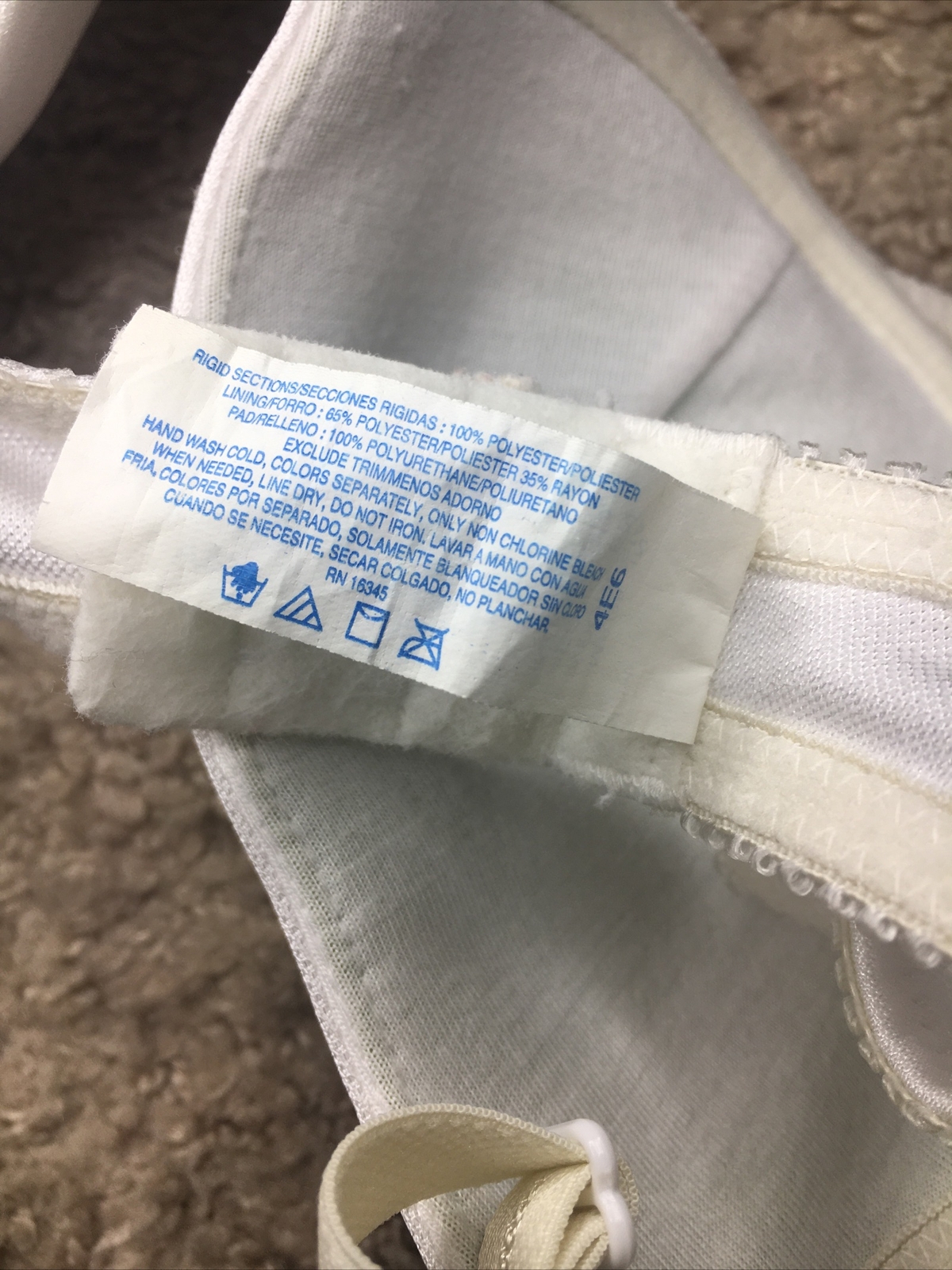 Vintage Bestform Bra 34A Style 6502 White Underwire | eBay