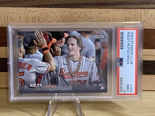 🔥📈 2023 Stadium Club Adley Rutschman Rookie RC #104 PSA 9 Mint Low Pop ...