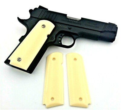 1911 Colt & Clones FITS ALL FULL SIZE Grips Faux Aged Ivory GG1911AIV ...