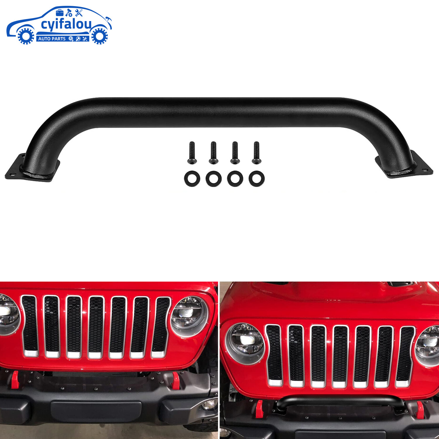 82215351 Grille Winch Brush Guard For Jeep Wrangler JL & Gladiator JT ...