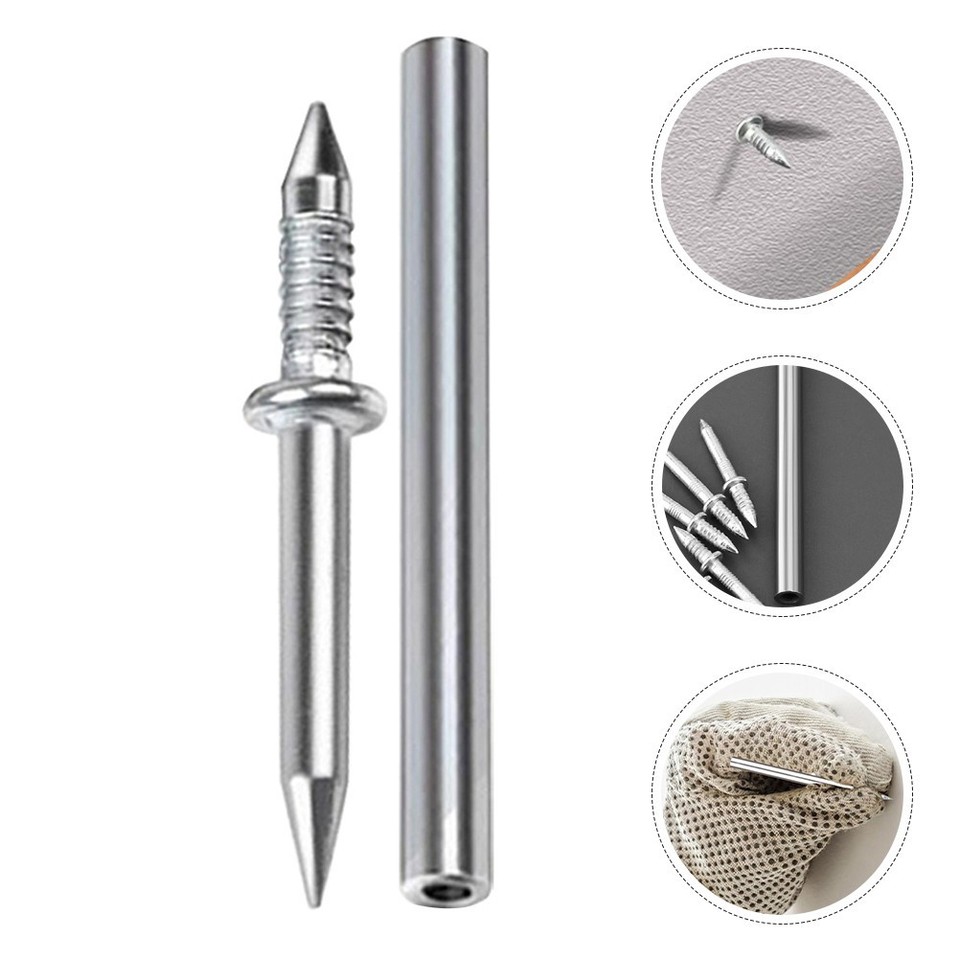 50 Pcs Hanging Nails Insulation Piece Double Ground Bracket Sided for ...