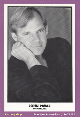 PHOTO DE PRESSE 1985, JOHN PAVAL, COMÉDIEN, ACTEUR, CINÉMA, THÉÂTRE ...