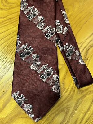 Vintage 1970’s Neckwear NeckTie Musicians Bass Sax Violin Neck Tie 56 ...