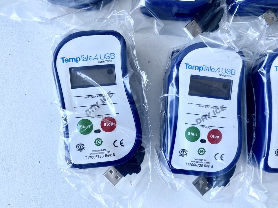 Lot of 14 Sensitech TempTale USB 4 Temperature Recorders T17006730 REV ...