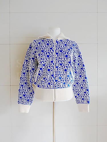 CHANEL 19A LOGO ZIPUP WOOL KNIT BLOUSON FR38 | eBay