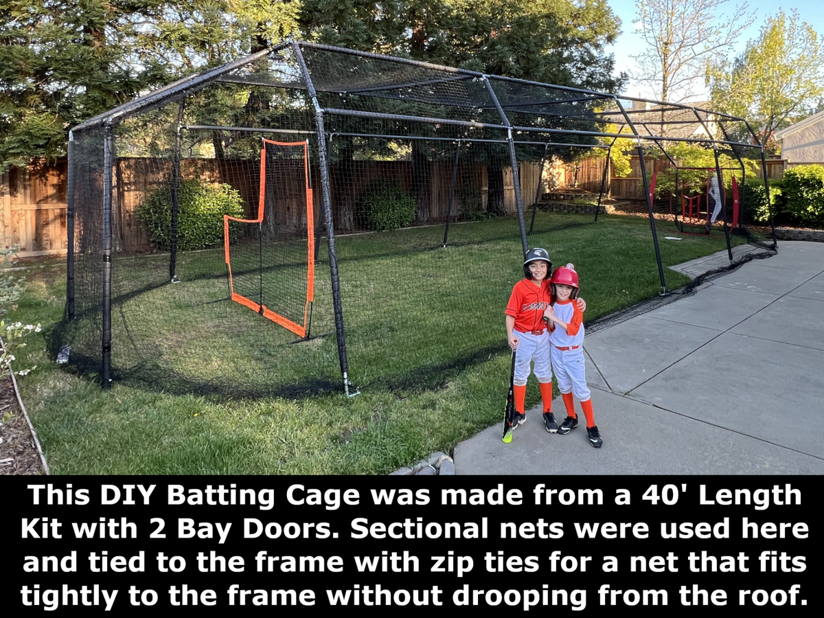 Building A Batting Cage How To Build A Batting Cage In Shed With Turf