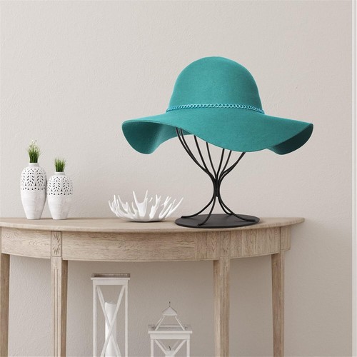 New-Black Hat Display Stand - Set of 2 Stylish Women Closet Hat Rack ...