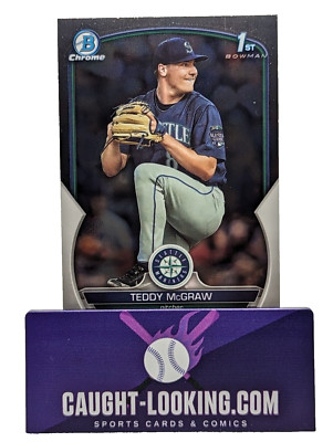 Teddy McGraw - 2023 Bowman Draft Chrome #BDC73 Mariners Prospect | eBay