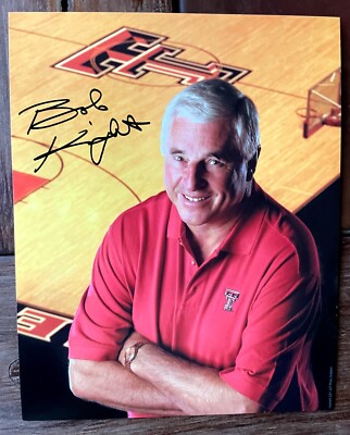 Bobby Knight (1940-2023) - Indiana Hoosiers - HOF -Autographed Texas ...