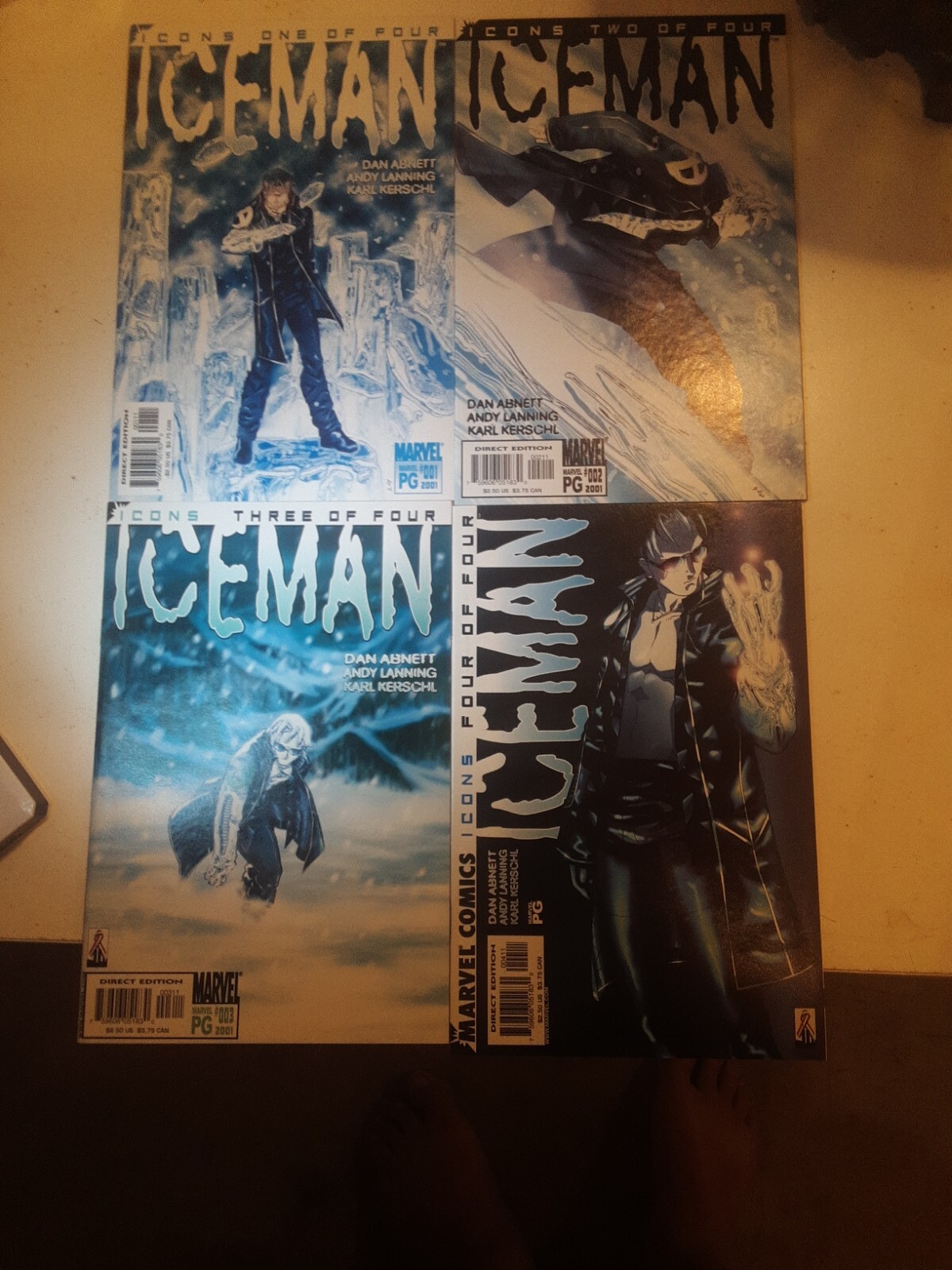 Iceman 2001 Marvel Icons 1-4 NM set 9.8 X-Men | eBay