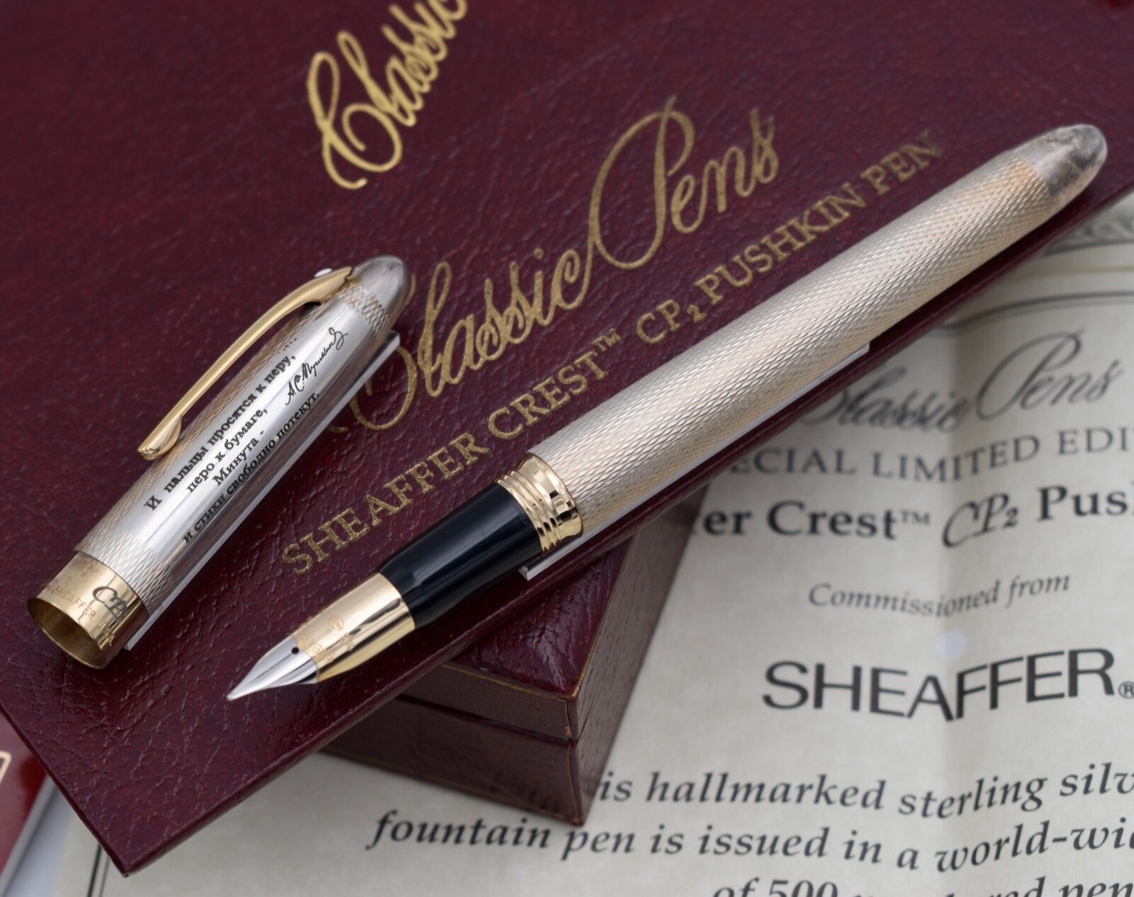 SHEAFFER – CLASSIC PENS CP2 Crest Pushkin Limited Edition 500 Fountain ...