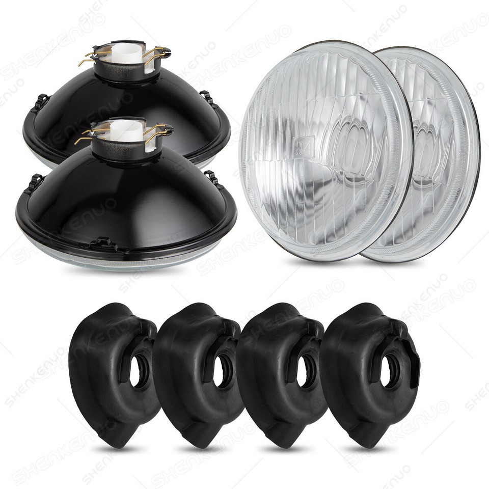 DOT 4pcs 5-3/4 5.75" Round 6000K LED Headlights For Chevy 3100 Truck ...