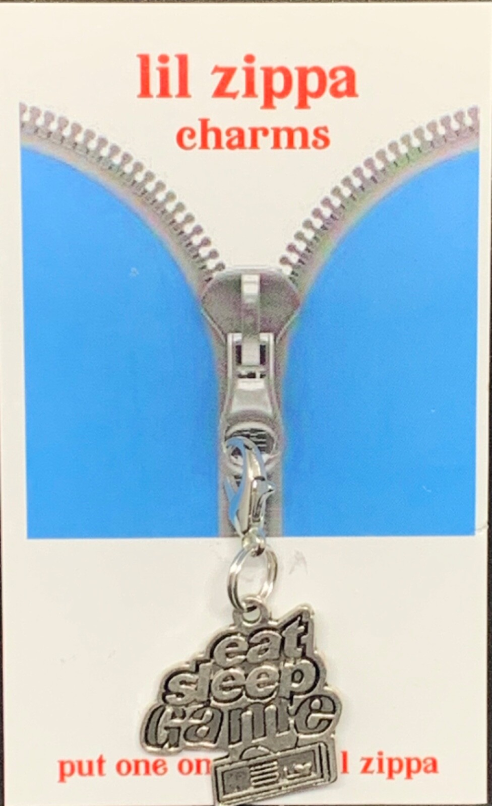 LIL ZIPPA GAMING COMPUTER ZIP BAG KEYRING PHONE BACKPACK CLIP METAL ...