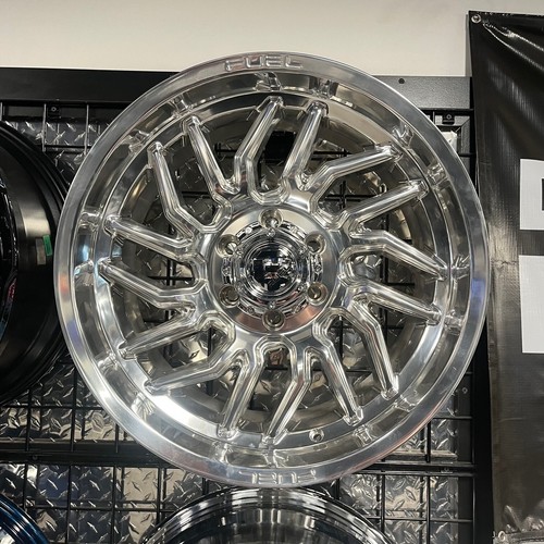 4 Fuel D809 Hurricane 20" Polished Milled 20x9 5x5 1mm Wheels Rims Jeep ...