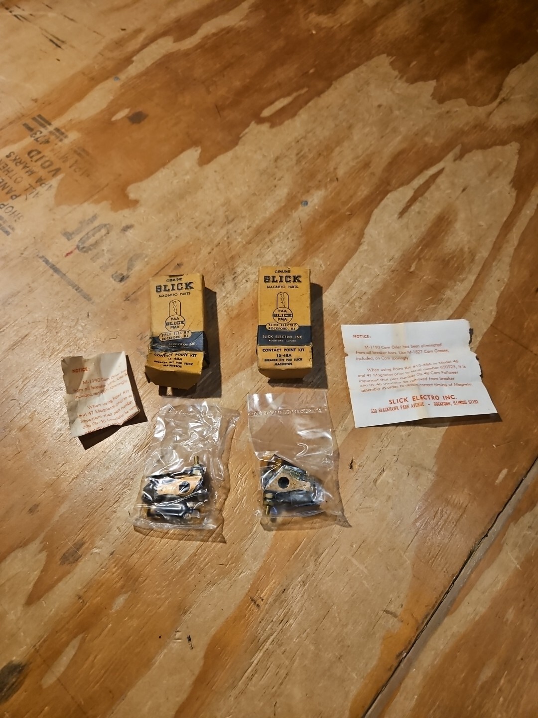 Pair Of Slick Contact Points 15-48A Slick Magneto Parts | eBay