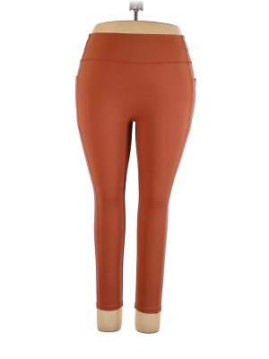 Fabletics Women Orange Leggings 3X Plus | eBay