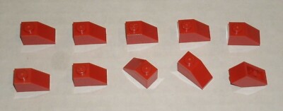 LEGO NEW 1x2 Red Slope 45° (10x) 4121934 Brick 3040 | eBay