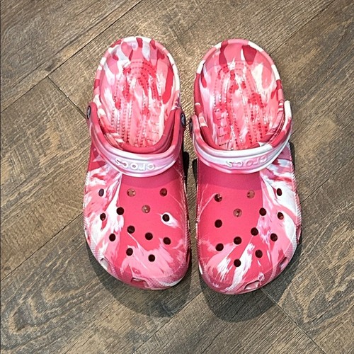 Crocs Classic Marbled Clog Candy Pink / Pink White Women's Size 11 Men ...