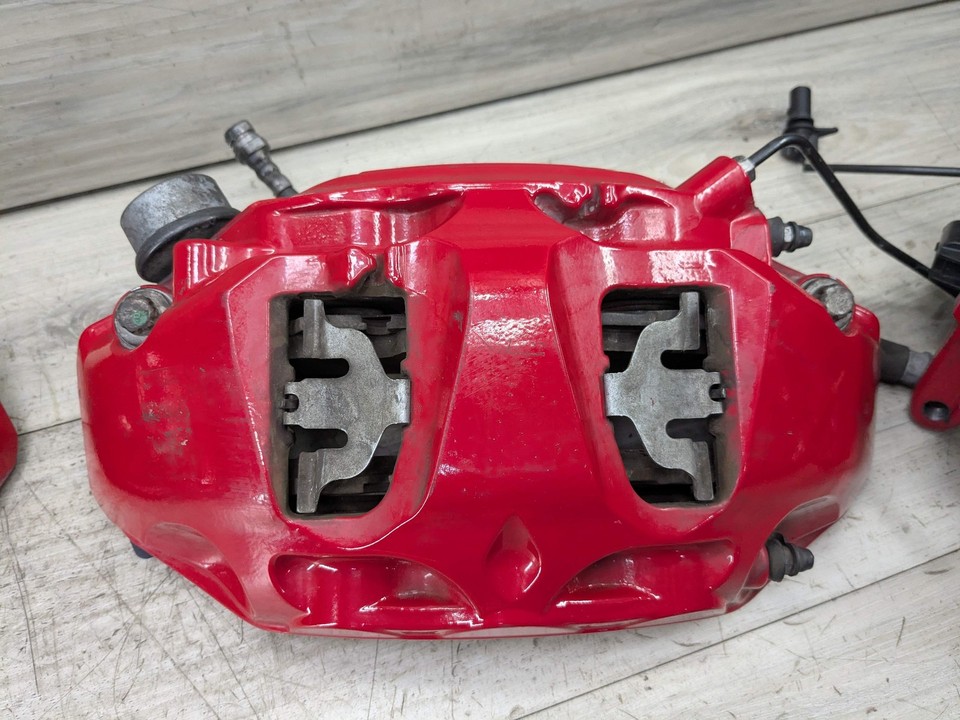 18-24 OEM AUDI A4 A5 S4 Q5 SQ5 Front Rear Red Sport Line Brake Caliper ...