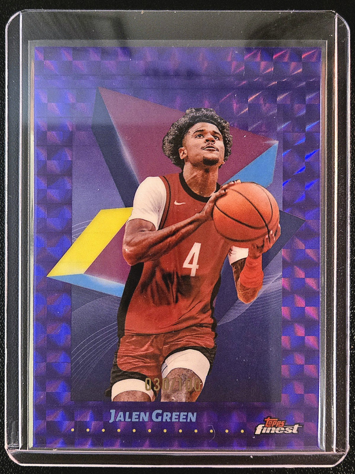 Jalen Green 2024 Topps Finest #MA-JG Masters Autographs - Green ...