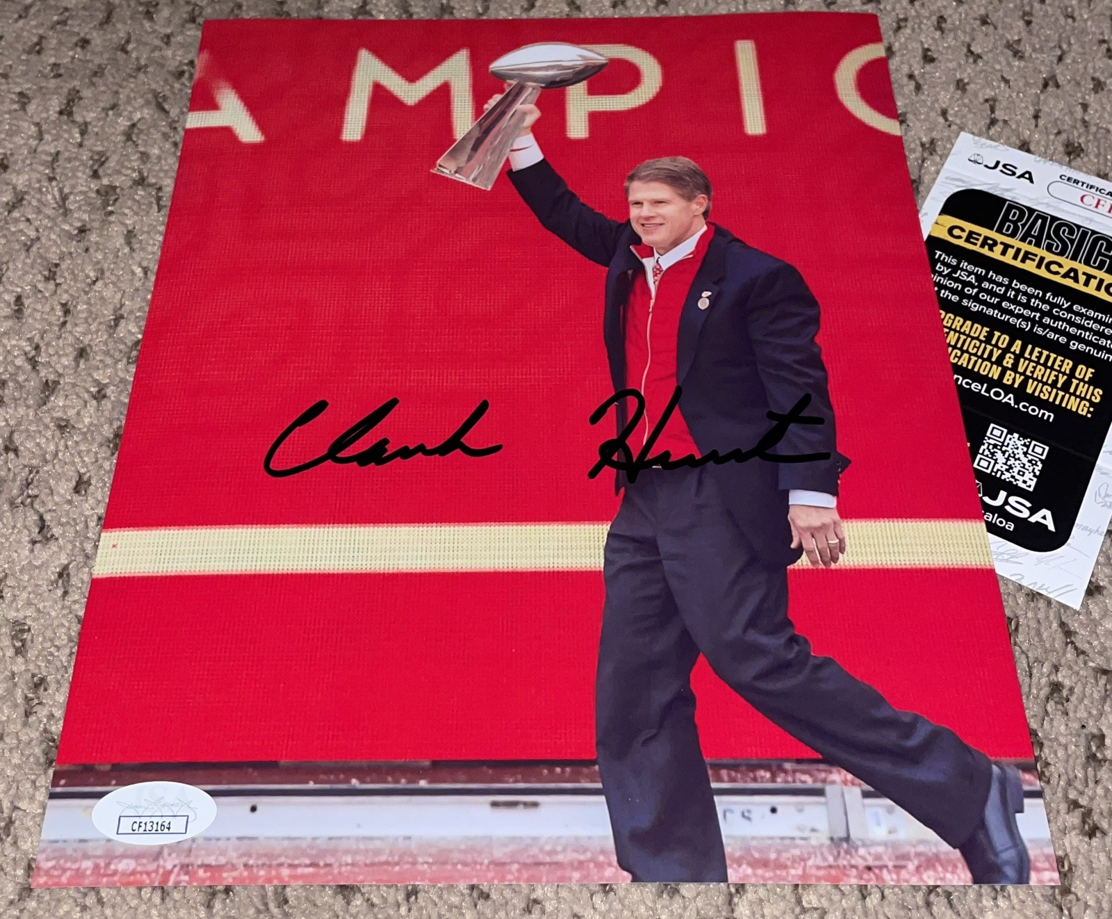 CLARK HUNT SIGNED 8X10 PHOTO JSA AUTOGRAPH KANSAS CITY CHIEF FOOTBALL ...