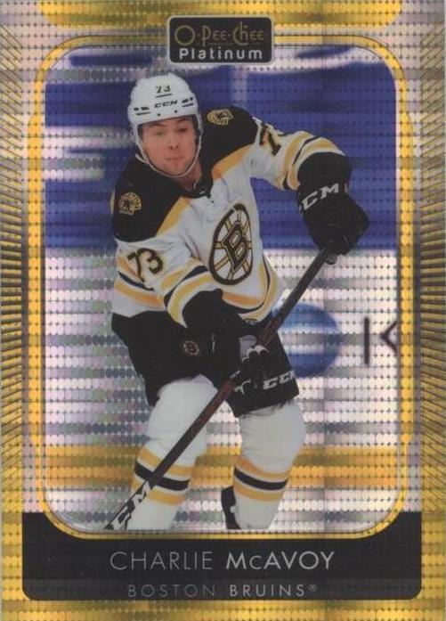 2021-22 O-Pee-Chee Platinum - Charlie McAvoy #54 Seismic Gold /50 for ...