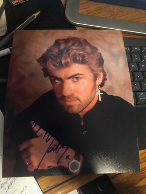 George Michael Original, Signed 8x10 Photo Ultra Rare | eBay