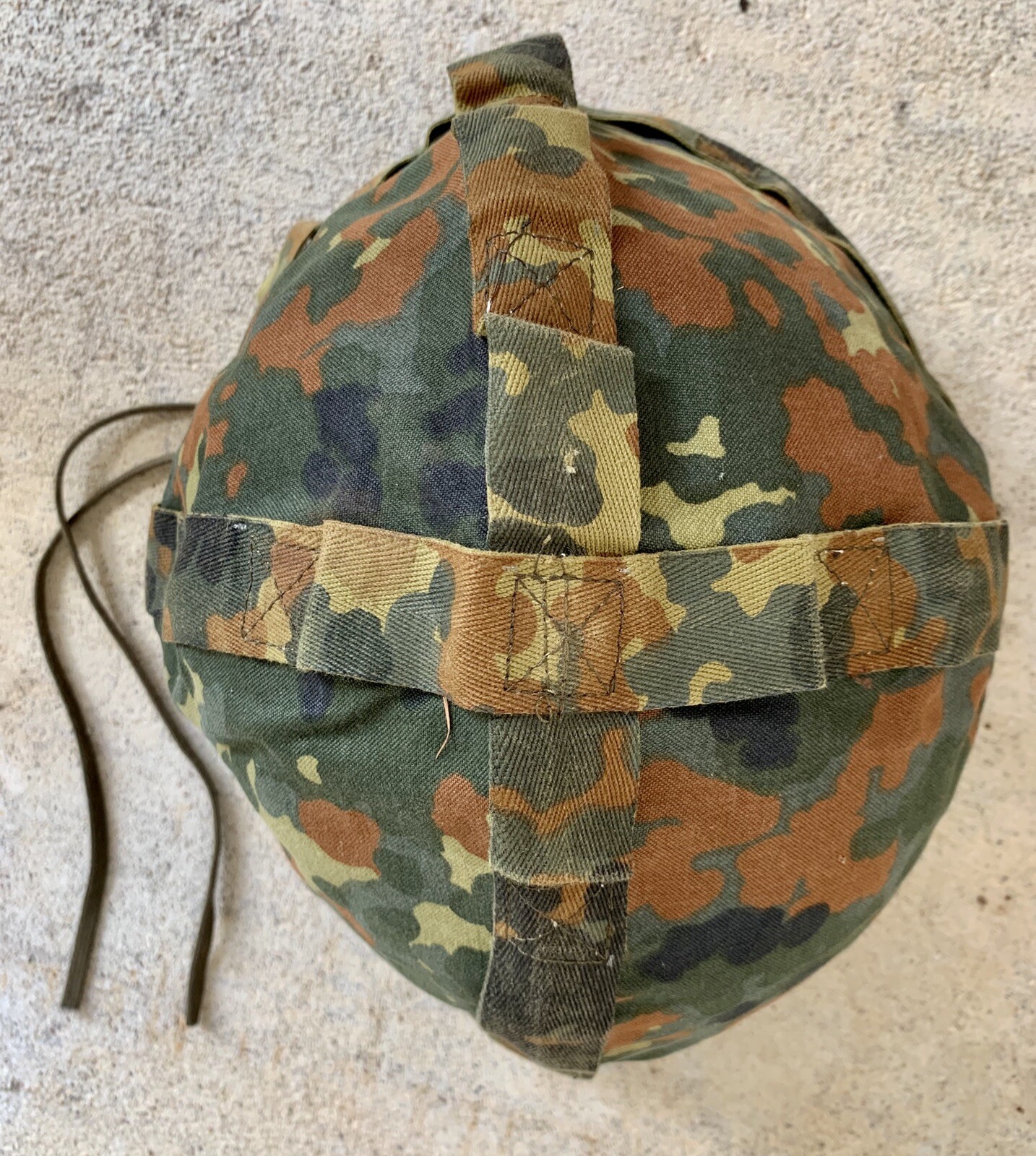 Original West German Army Surplus Flecktarn Camo Helmet Cover Snow ...