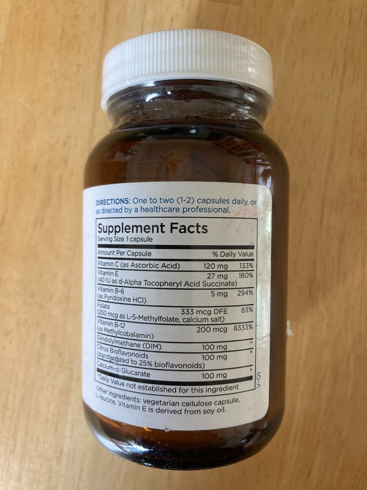 Metabolic Maintenance DIM Complex 60 Caps Hormone Support Supplement ...