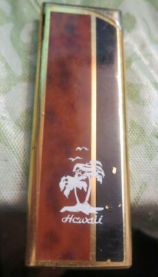 Crown Lighter promoting Hawaii Brown with Gold Tone | eBay