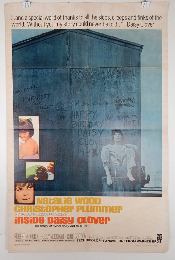 INSIDE DAISY CLOVER - 1965 ORIGINAL MOVIE POSTER - NATALIE WOOD | eBay