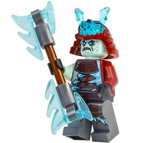 LEGO NINJAGO Forbidden Spinjitzu Minifig, Blizzard Samurai, ice horns ...