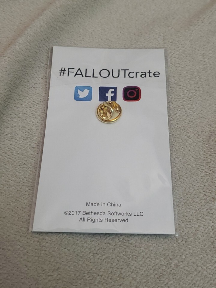 Fallout Loot Crate Vault Boy Perk Pin #2 Strength S.P.E.C.I.A.L. (Black ...