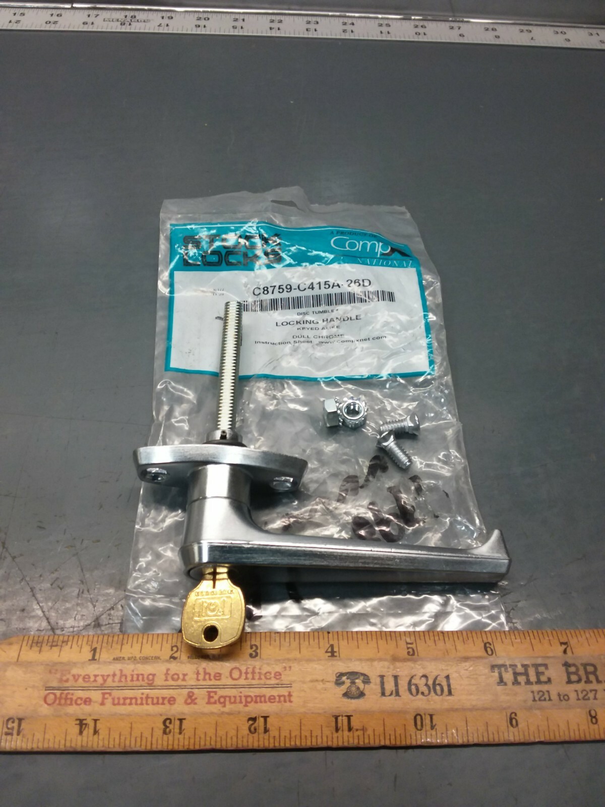 NOS National C8759-C415A-26D Keyed Cam Lock Door Handle, Key C415A ...