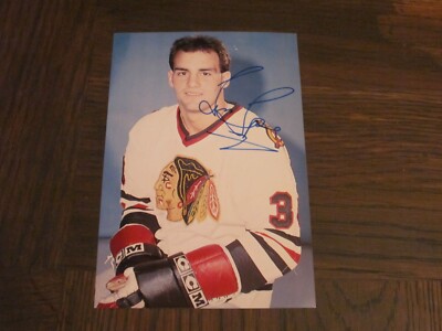 TIM TRIMPER SIGNED AUTOGRAPHED CHICAGO BLACK HAWKS POSTCARD | eBay