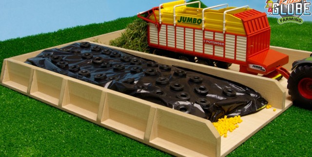 Kids Globe Wooden Silage Pit - Toy Farm Buildings Scale 1 32 for sale ...