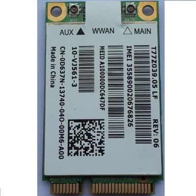 Gobi1000 Dell 5600 Wireless 3G EVDO HSPA WWAN Card Mini PCI-Express ...
