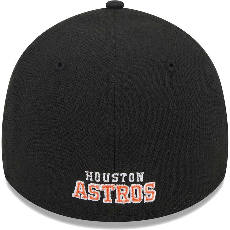 Men's New Era Black Houston Astros Logo 39THIRTY Flex Hat | eBay