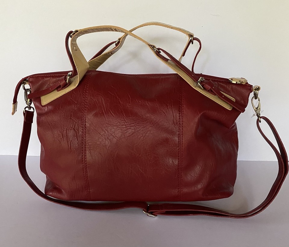 Cato Woman's Handbag Medium Red/Burgundy Faux Leather NWT | eBay