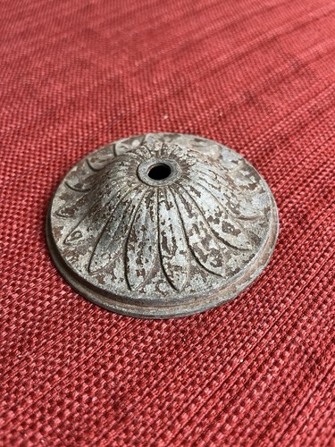 Vintage Art Deco Cast Aluminum Or Brass Lamp Shade Rest Cap Topper ...