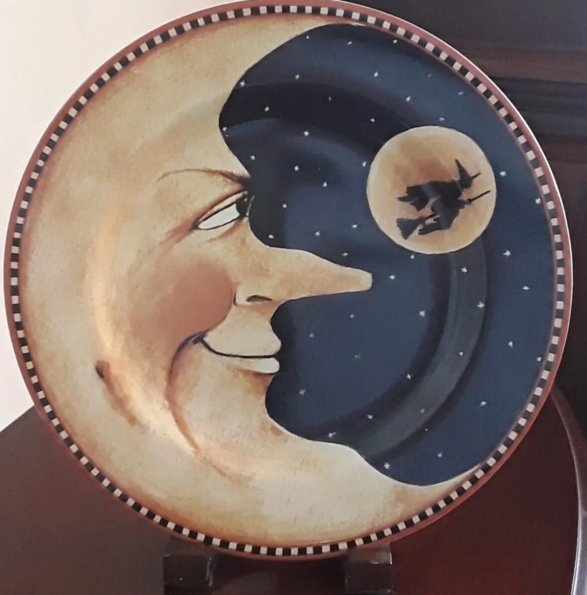 2 SAKURA "PUMPKIN HALLOW" Plates 8.25" Fall David Carter Brown EUC ...