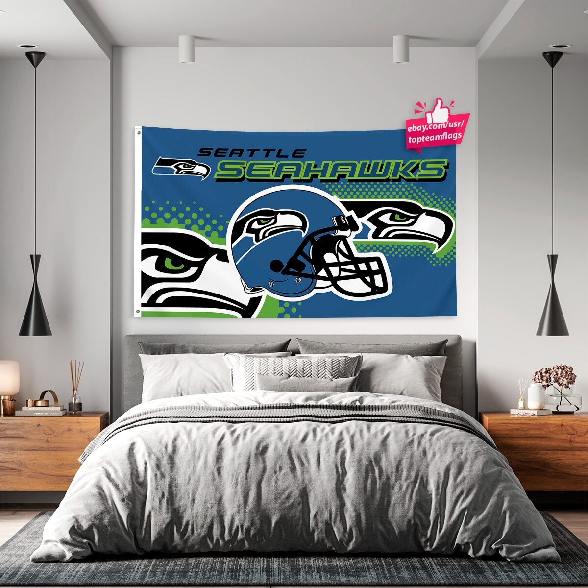 Seattle Seahawks 3x5 ft Banner NFL Super Bowl Football Champions Flag ...