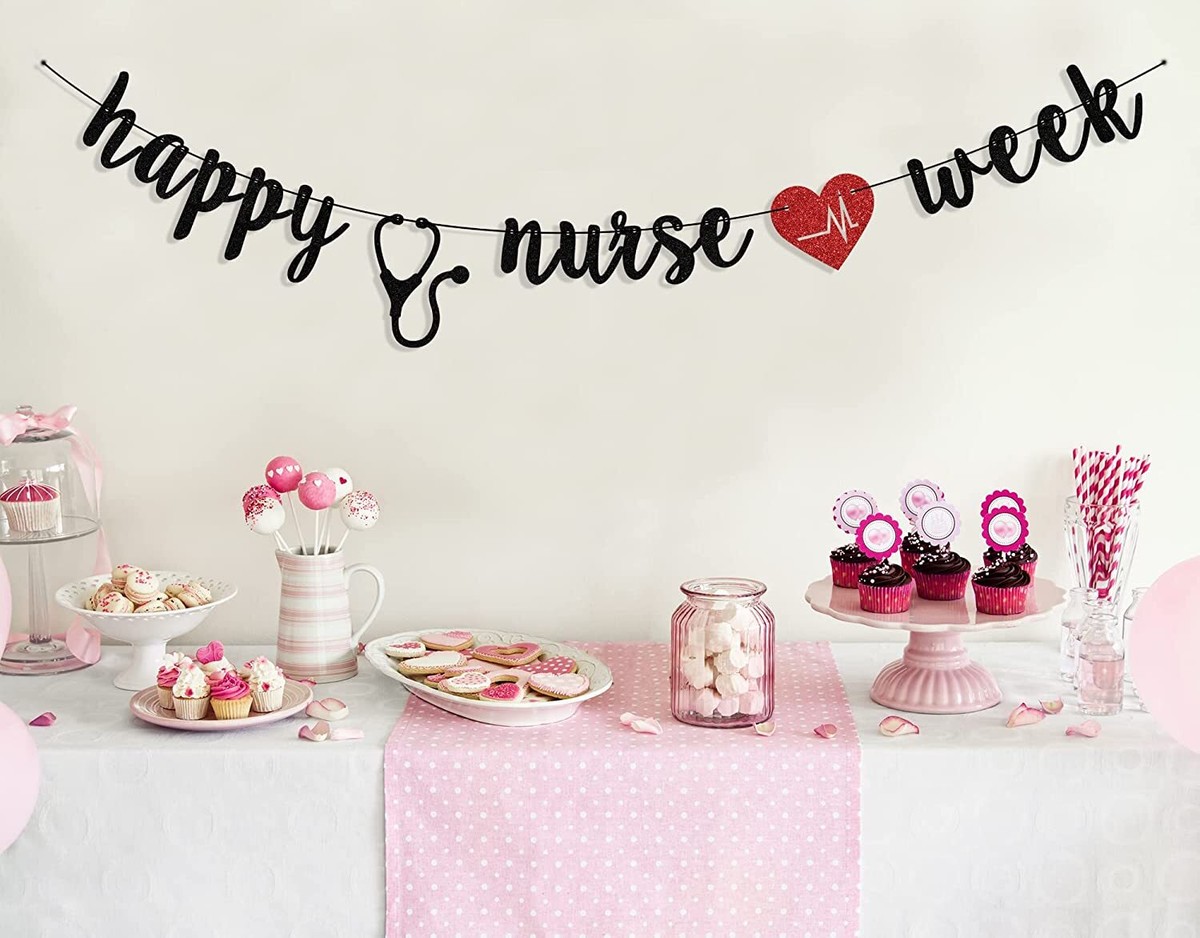 Nursing Party Quotes Blue White Happy Nurses Day Thank You Party
