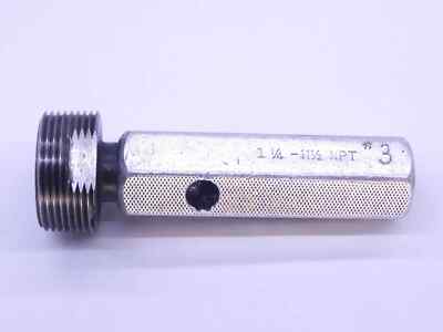 1 1/4 11 1/2 NPT L1 PIPE THREAD PLUG GAGE 1.25 1.250 1.2500 N.P.T ...