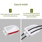 HQST Double Cable Entry Housing Mount Cable Waterproof ABS Gland Box RV ...