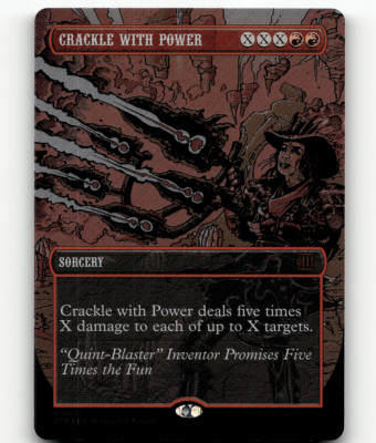 MTG Crackle with Power (Textured Foil) #71 - Outlaws of Thunder ...