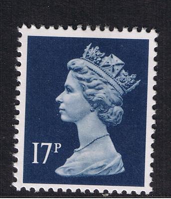 GB SG X1008 MNH MINT Machin Definitive Stamp 17p Deep Blue CB | eBay UK